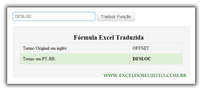Descubra como escrever uma função ou fórmula do Excel do Inglês para o ...